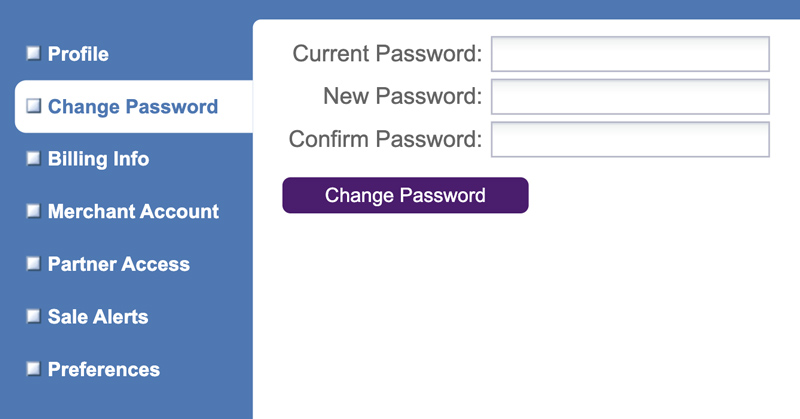 How to change your account password – Purplepass